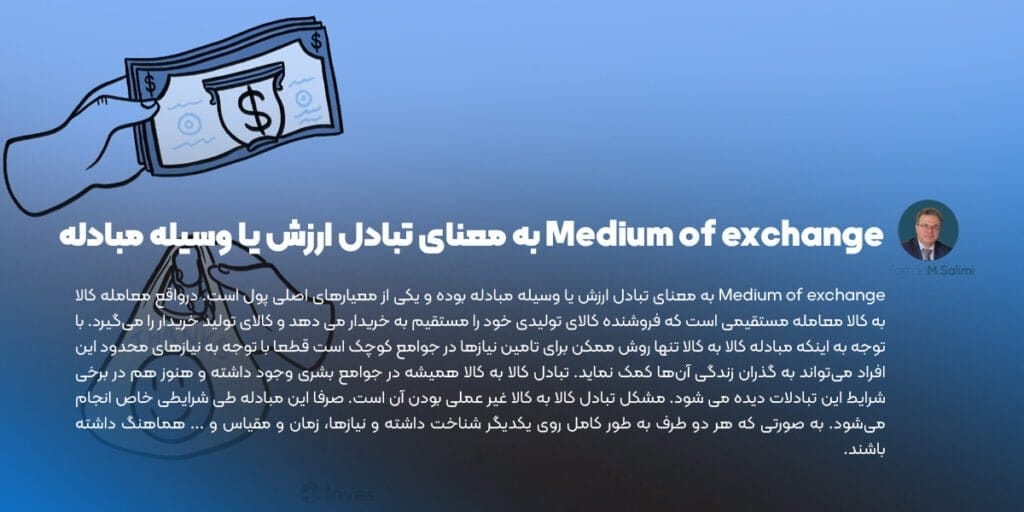 What is medium of exchange and how does it work?